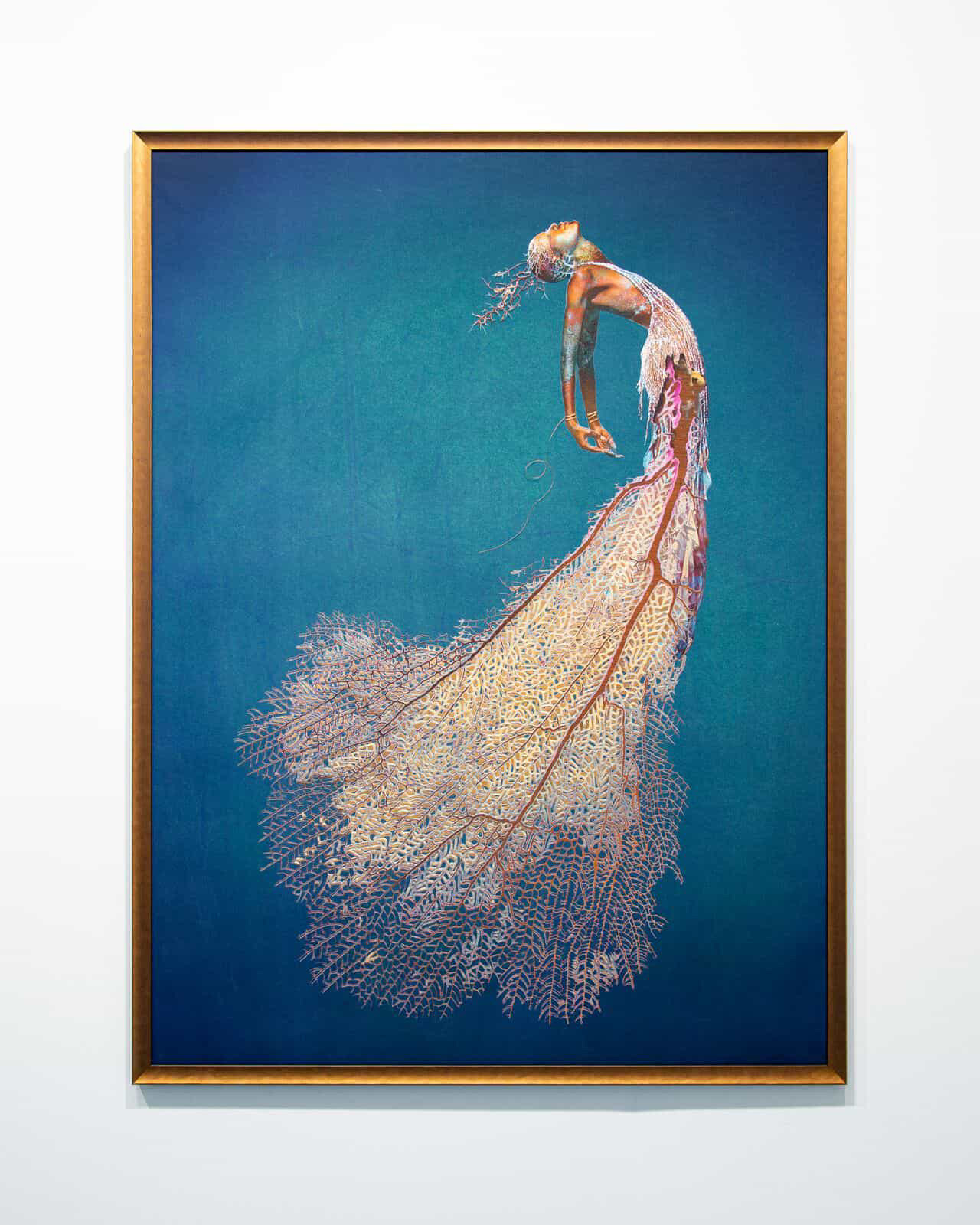 Dede Brown paints Miami Blue (Art Basel)